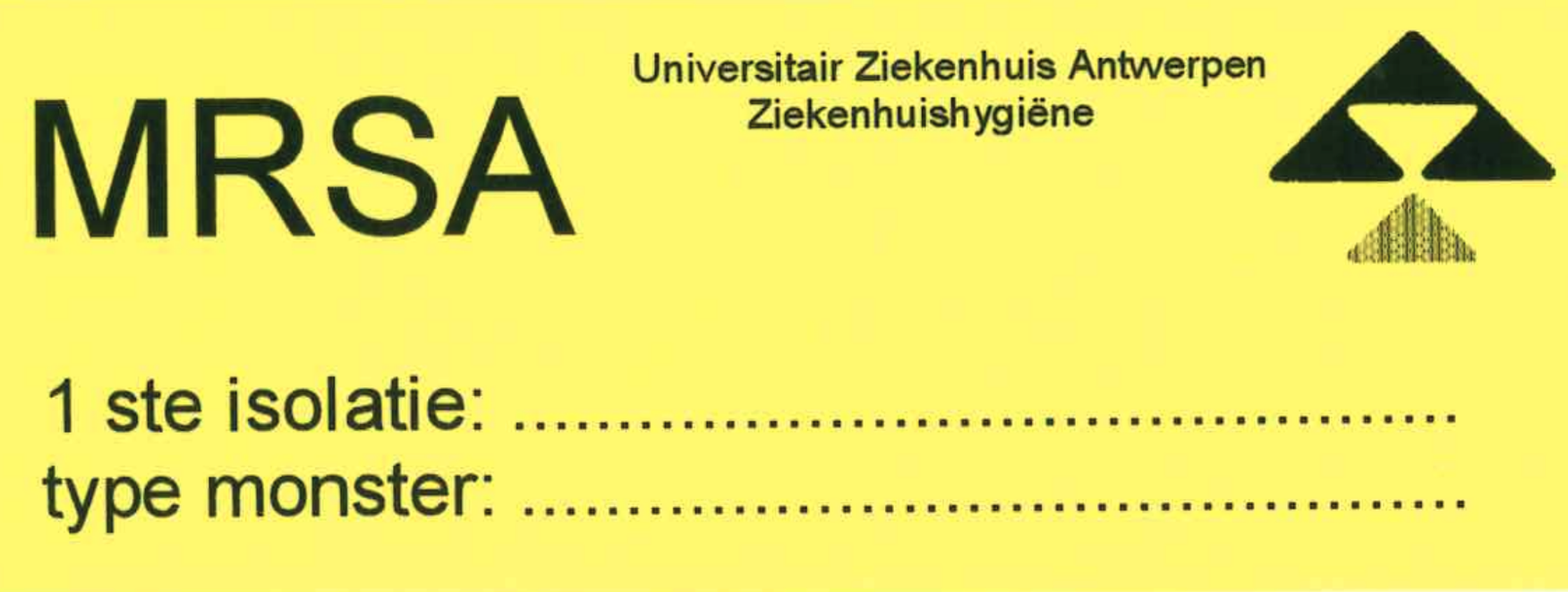 Meer dan 30 jaar ziekenhuishygiëne in het UZA. - NOSO INFO